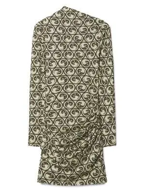 Off-White Moon-print Asymmetrical Dress