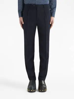Etro Pressed-crease Trousers - Blue