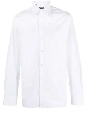 TOM FORD Button-down Cotton Shirt - White