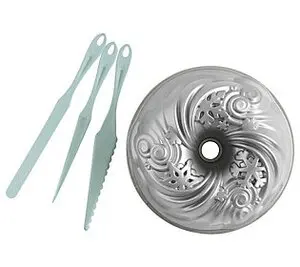 NORDICWARE Let It Snow Bundt Pan & Bundt Tool T - One-color