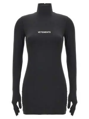 Vetements 'logo Styling' Dress - Black