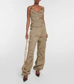 Coperni Utility Cotton Bustier Top