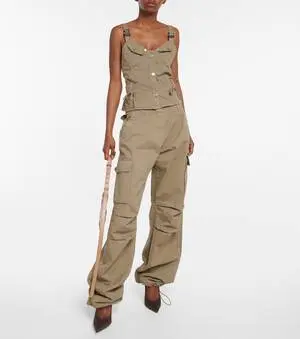 Coperni Utility Cotton Bustier Top