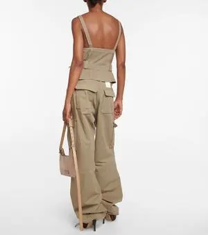 Coperni Utility Cotton Bustier Top