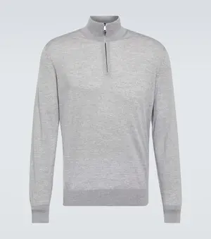 Zegna Turtleneck Wool Sweater - Grey