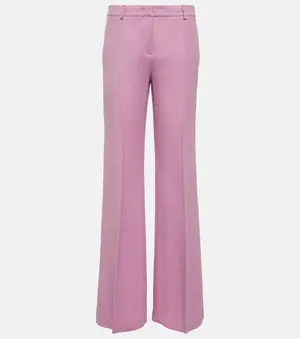 Etro Wide-leg Wool-blend Pants