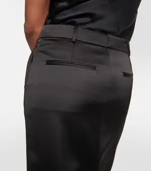 Giuseppe Di Morabito Satin Maxi Skirt - Black
