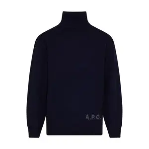 A.p.c. Walter Sweater Dark_navy_camel
