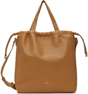 A.p.c. A.P.C. Tan Shopper Ninon Tote - Caf Caramel