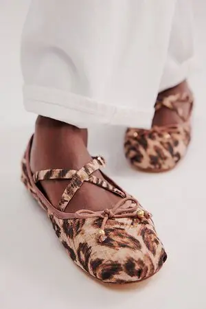 CIRCUS NY BY SAM EDELMAN Circus NY By Sam Edelman Zuri Ballet Flats Beige Brown Leopard
