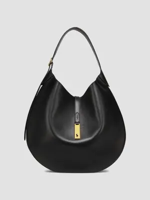 Polo Ralph Lauren Polo Ralph Lauren Polo ID Leather Shoulder Bag Black