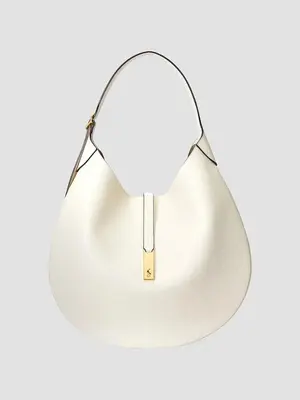 Polo Ralph Lauren Polo Ralph Lauren Polo ID Leather Shoulder Bag Ivory