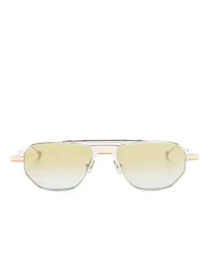 T HENRI EYEWEAR Logo-print Sunglasses - Silver