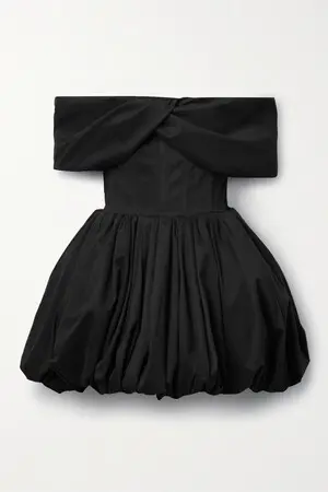 Brandon Maxwell Pippa Off-the-shoulder Mini Dress