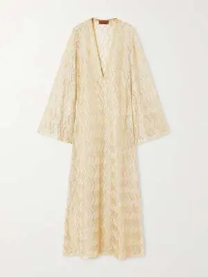 Missoni Mare Metallic Crochet-knit Coverup - Multi