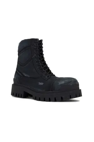 Balenciaga Combat Strike Boot - Black