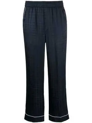 10 CORSO COMO Circle-motif Trousers - Blue