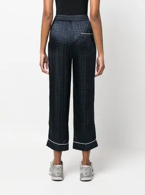 10 CORSO COMO Circle-motif Trousers - Blue