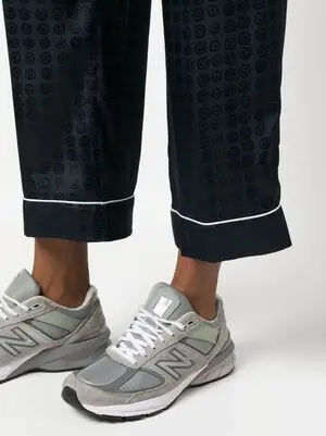 10 CORSO COMO Circle-motif Trousers - Blue