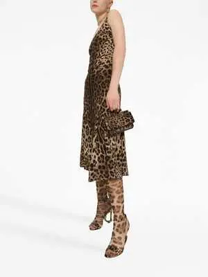 Dolce & Gabbana Leopard-print Midi Dress