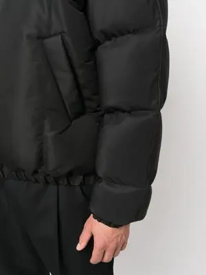Alexander McQueen Funnel-neck Padded Jacket - Black