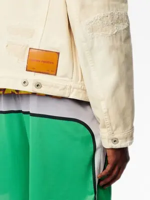 Heron Preston Logo-patch Cotton Jacket - White