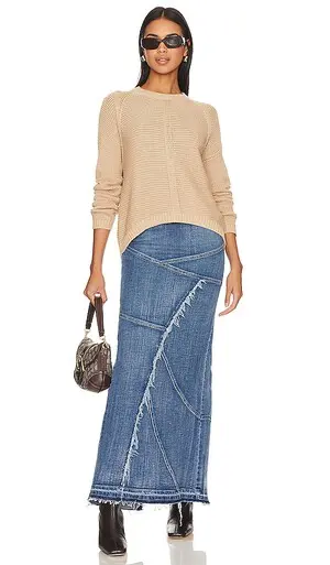 Autumn Cashmere Open Stitch Crew Neck