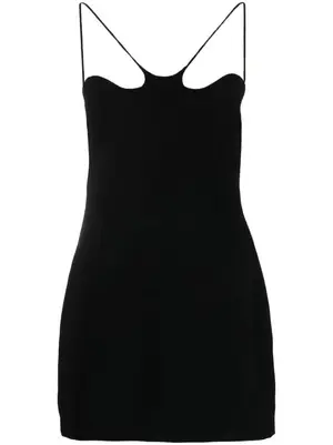 MONOT Curvy-neckline Mini Dress