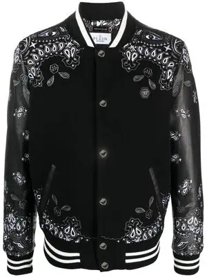 Philipp Plein Band Collar Jackets For Men