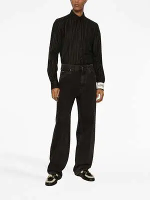 Dolce & Gabbana Striped Virgin-wool Shirt