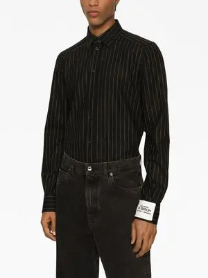 Dolce & Gabbana Striped Virgin-wool Shirt