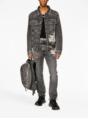 DIESEL® D-barcy-s1 Denim Trucker Jacket - Grey