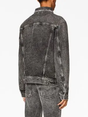 DIESEL® D-barcy-s1 Denim Trucker Jacket - Grey