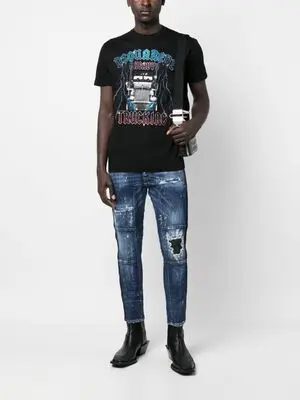 Dsquared2 Graphic-print Cotton T-shirt