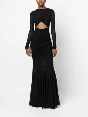 Philosophy Di Lorenzo Serafini Ruched Cut-out Maxi Dress