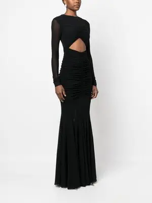 Philosophy Di Lorenzo Serafini Ruched Cut-out Maxi Dress