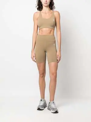 SPORTY & RICH Cropped Stretch Top - Neutrals