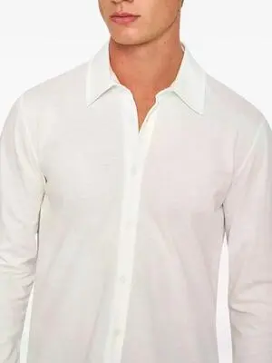 Orlebar Brown Giles Piqué Cotton Shirt - White