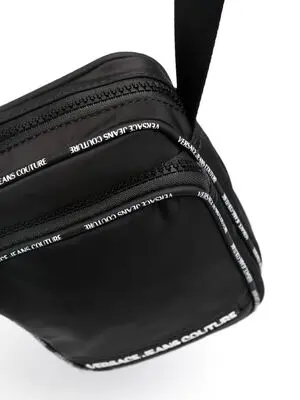 Versace Logo-tape Messenger Bag