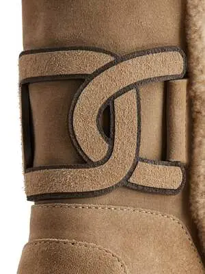 TOD'S Logo-patch Suede Boots