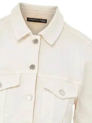 Veronica Beard Raina Short-sleeved Denim Jacket