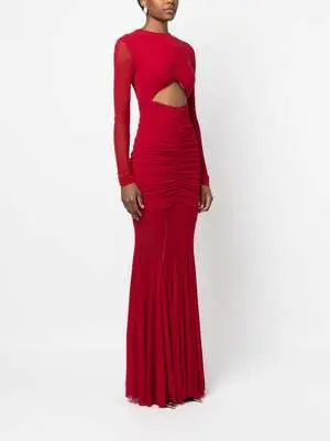 Philosophy Di Lorenzo Serafini Ruched Cut-out Maxi Dress