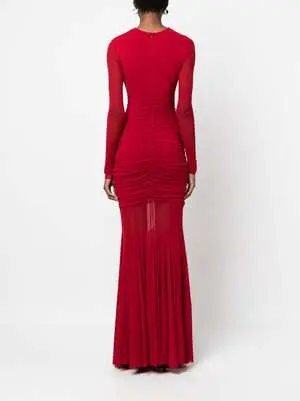 Philosophy Di Lorenzo Serafini Ruched Cut-out Maxi Dress