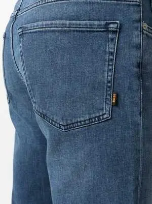 BOSS Tapered-leg Mid-rise Jeans - Blue