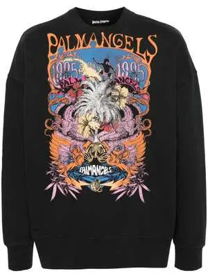 Palm Angels Graphic-print Cotton Sweatshirt