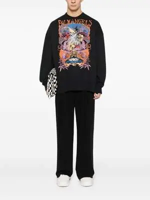 Palm Angels Graphic-print Cotton Sweatshirt