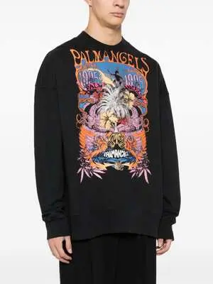 Palm Angels Graphic-print Cotton Sweatshirt