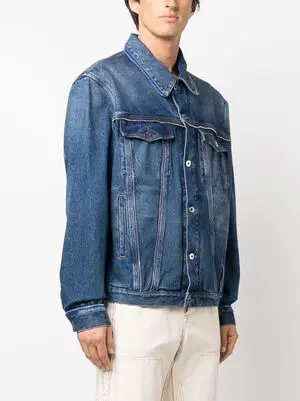 Off-White Zip-embellished Denim Jacket