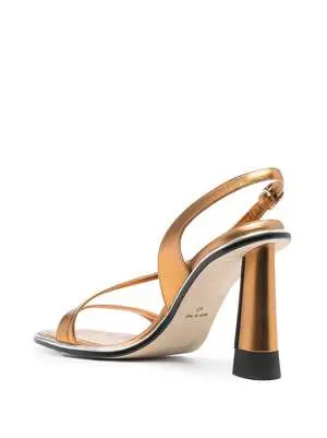 Etro 120mm Metallic-finish Sandals - Gold