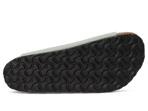 BIRKENSTOCK Arizona Nubuck Leather Sandals - Gray